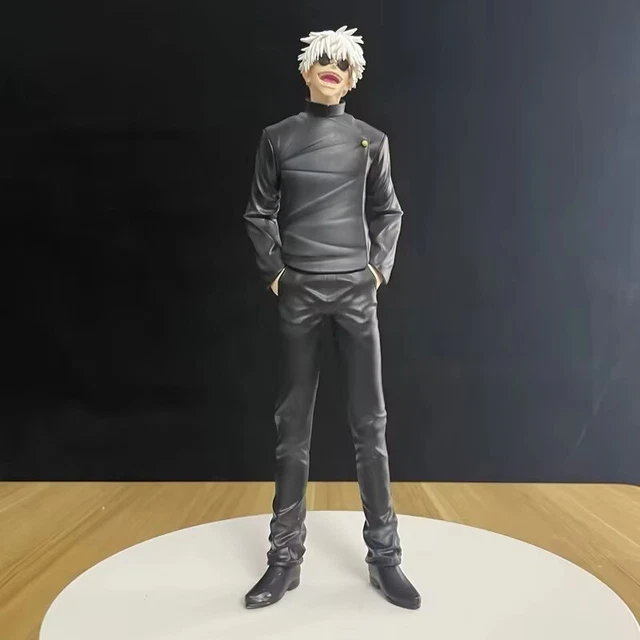 NEW 30CM ANIME Jujutsu Kaisen Satoru Gojo Figure Standing Akimbo Toys ...