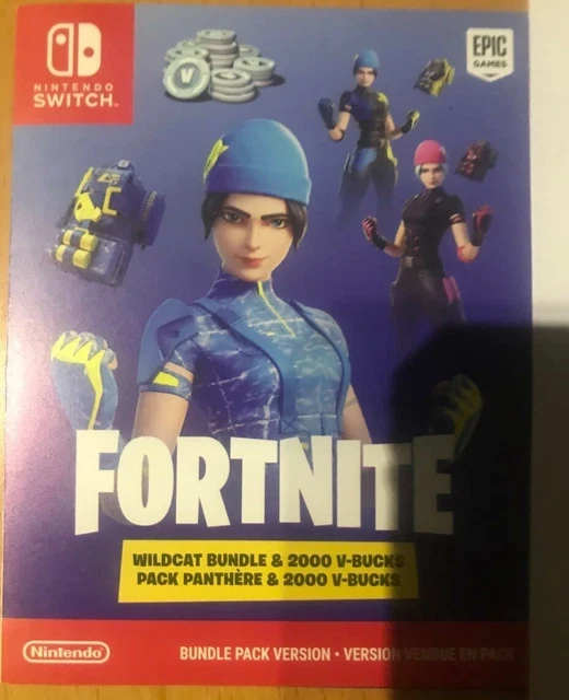 NINTENDO SWITCH FORTNITE Wildcat Bundle & 2000 V-Bucks £120.00 ...