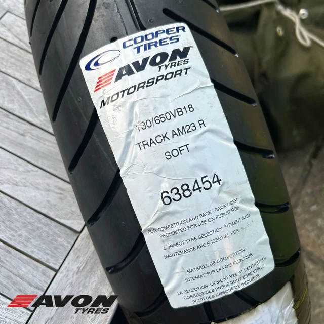 AVON AM23 NEW 2023, cantilever rear motorcycle classic race tyre. 130 ...