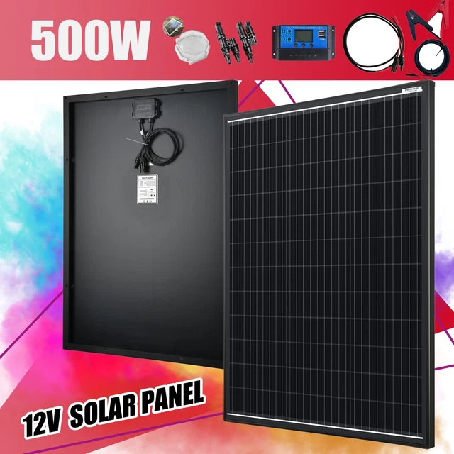 500W SOLAR PANEL 12V Mono 500 Watt Home Caravan Camping Power Battery ...