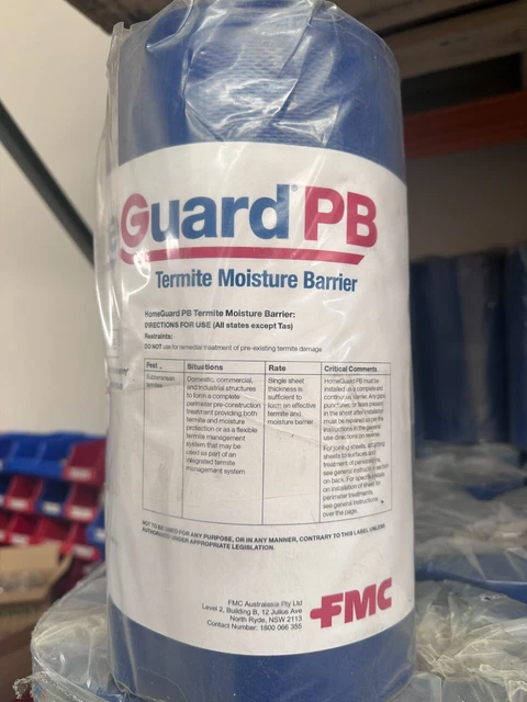 FMC HOMEGUARD PB Blue Biflex Impregnated Termite Sheeting 300mmx50m ...