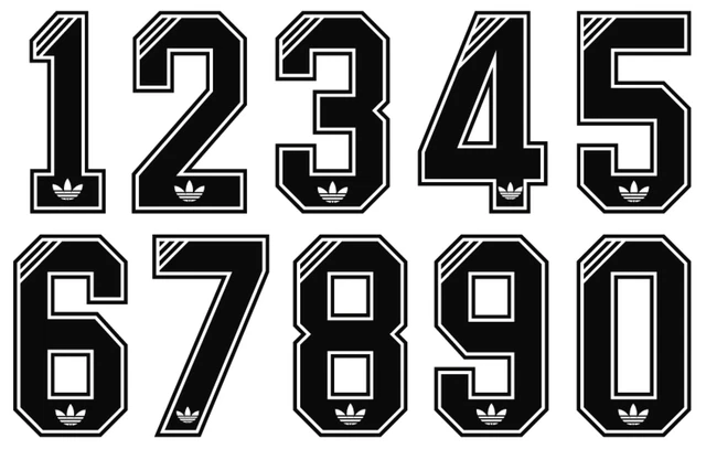 VINYL 1990'S FOOTBALL Shirt Soccer Numbers Heat Print Football Vintage ...