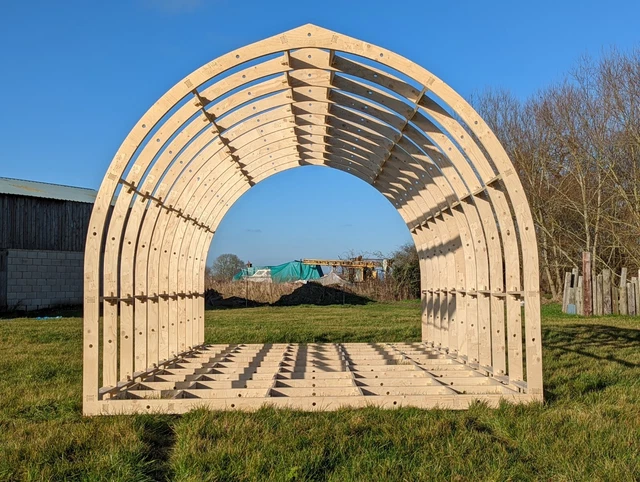 GLAMPING POD FRAME Kit 2.95m Wide for glamping office summerhouse £780. ...