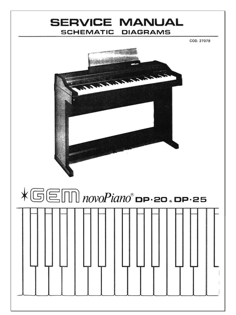 GEM DP-30 SERVICE Manual - Schematic Diagrams Schaltplan - Schema DP30 ...