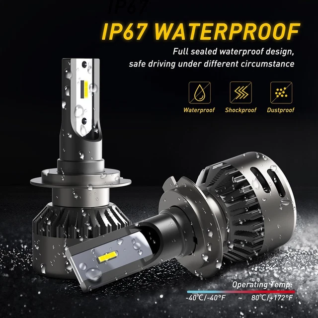 AUXITO H7 LED Headlight KIT Car Conversion 6500K 72W 9000LM Bulbs Xenon White EUR 21,21 ...