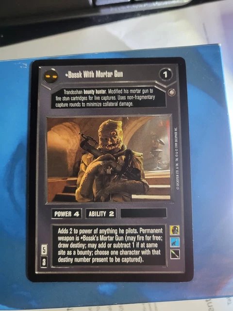 STAR WARS CCG Decipher SWCCG: Bossk With Mortar Gun EUR 5,50 - PicClick DE