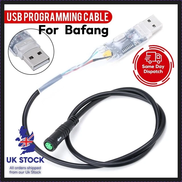 BAFANG MID MOTOR USB Programming Cable 5Pin Female for BBS01B BBS02B ...