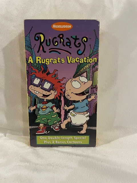 RUGRATS A RUGRATS Vacation VHS 1997 Nickelodeon Movie Orange Tape 90's ...