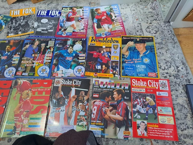 LEICESTER CITY FOOTBALL programmes 1992 To 2000 £15.00 - PicClick UK