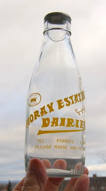 LOVELY OLD MURRAY Estates dairy FORRES milk bottle £9.03 - PicClick UK
