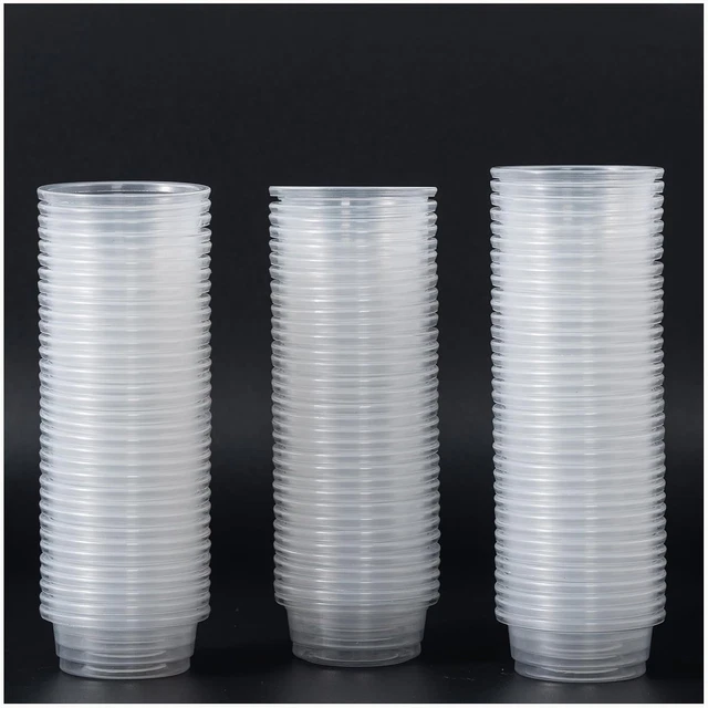 SMALL GECKO FOOD and Water Cups 100 Ct Plastic Feeder Cups Reptile ...