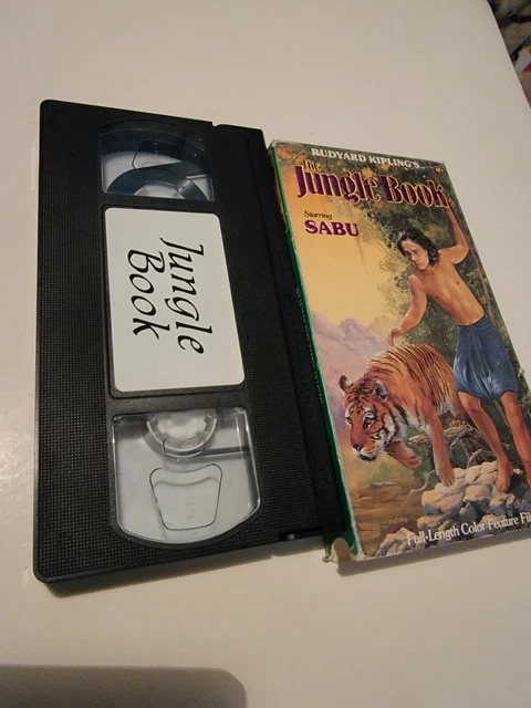 RUDYARD KIPLING'S THE Jungle Book (VHS 1991) Staring Sabu Technicolor £ ...