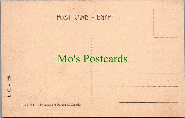 EGYPT POSTCARD - Pyramids and Sphinx of Giza RS34260 $5.97 - PicClick AU