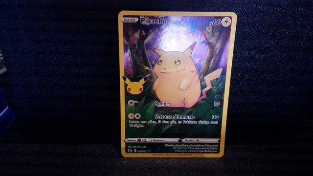 CARTE POKÉMON PIKACHU 5/25 Holographique Célébrations Pikachu EUR 1,00 ...