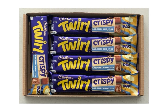 CADBURY TWIRL CRISPY Wafer Caramel Chocolate Bar Hamper AUSTRALIA ...
