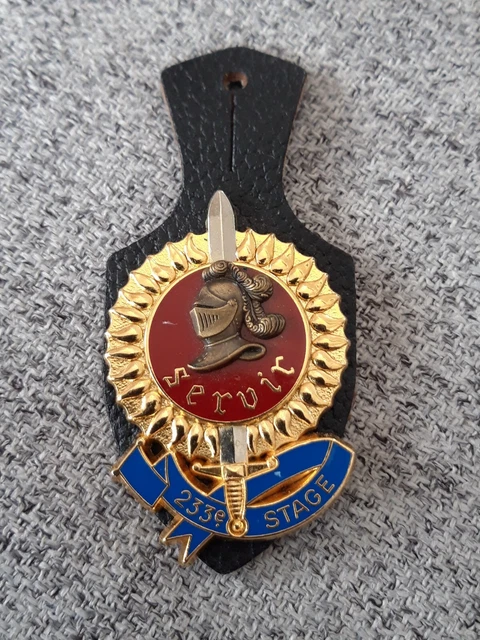 INSIGNE MILITAIRE PROMOTION gendarmerie 233°stage ESOG chatellerault ...
