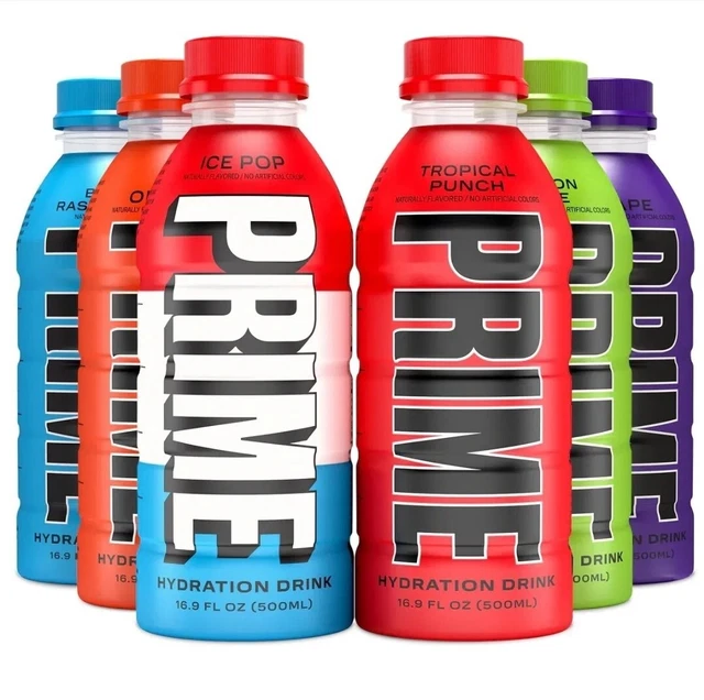 NEW PRIME HYDRATION Energy Drink by Logan Paul & KSI Lemon Lime 500ml ...