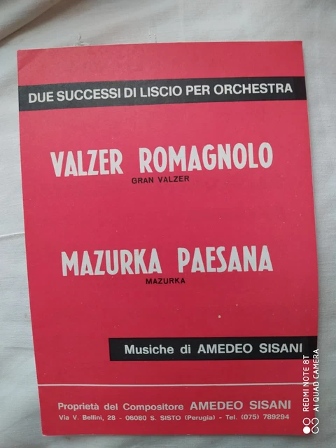 AMEDEO SISANI &VALZER Romagnolo" - "Mazurka Paesana" - 1980 - Edizioni ...