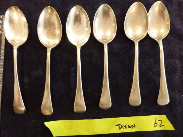VINTAGE EPNS DESERT Spoons x 6- Dixon $13.00 - PicClick AU