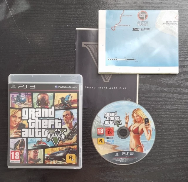 GRAND THEFT AUTO V (GTA 5) PlayStation 3 (PS3) Video Game with Manual ...