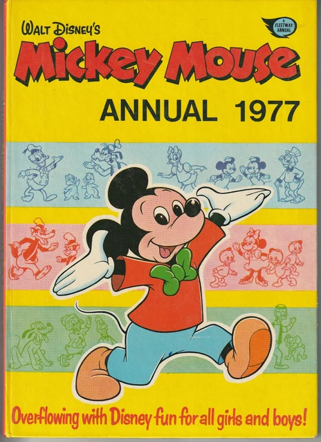 UK - WALT Disney's Mickey Mouse Hardcover Annual - Fleetway 1977 $24.95 ...