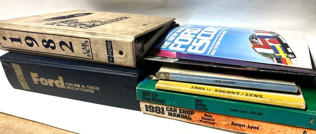 FORD CAR FACTORY Dealer Facts Specifications Specs Books Binders Lot ...