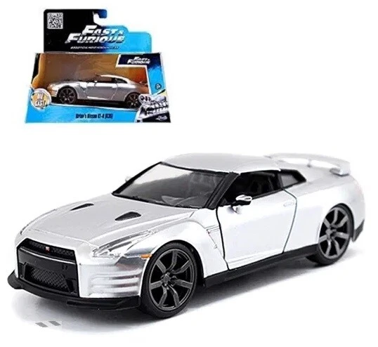 FAST & FURIOUS Brian's Silver Nissan Skyline GT-R (R35) 1:32 Scale Car ...