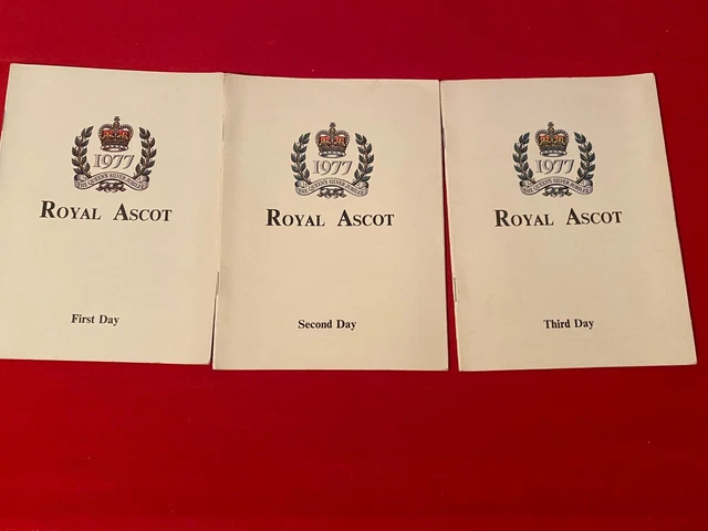 ROYAL ASCOT 1977 Queens Jubilee 3-Day Race Card £37.12 - PicClick UK