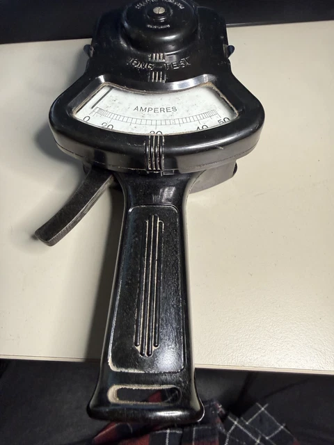 VINTAGE CLAMP METER Amp Meter Ammeter Crompton Parkinson England "Tong ...