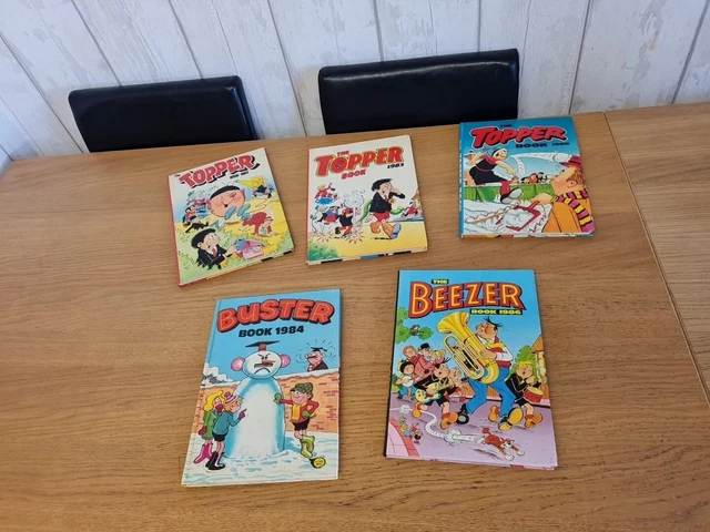 VINTAGE BEEZER TOPPER Buster! 5 Books 1980's Annual Bundle Job Lot EUR ...