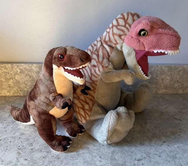 NATURAL HISTORY MUSEUM (Wild Republic) T-Rex Dinosaur Cuddly Soft Toys ...