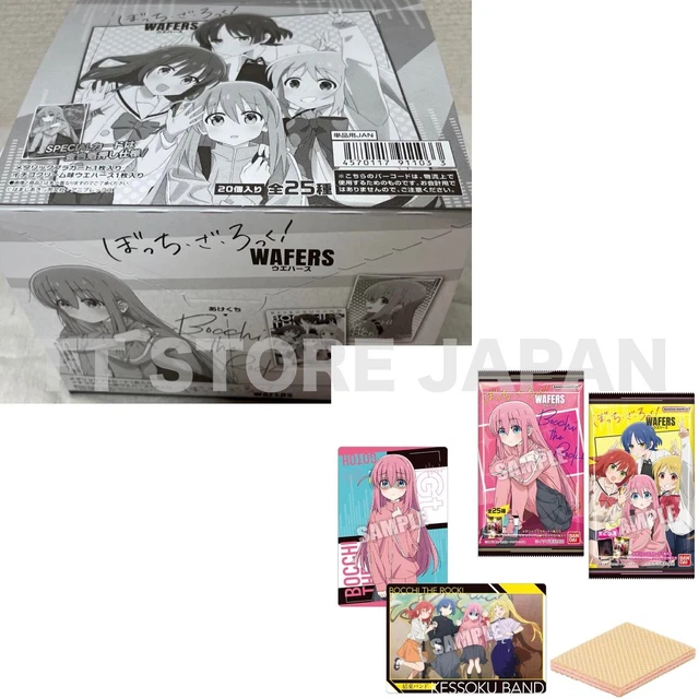 BOCCHI THE ROCK Wafer Card Box 20 Pieces Packs Set BANDAI Shokugan New ...
