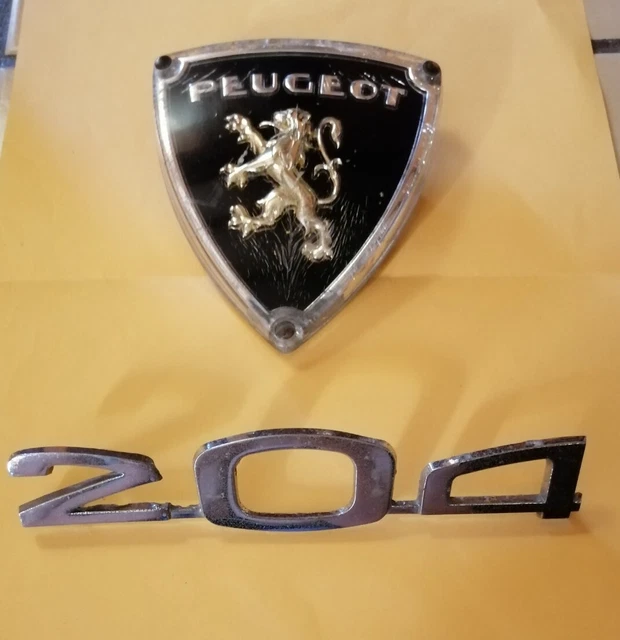 SIGLE, MONOGRAMME, EMBLÈME, logo ancien Peugeot 204 EUR 20,00 - PicClick FR