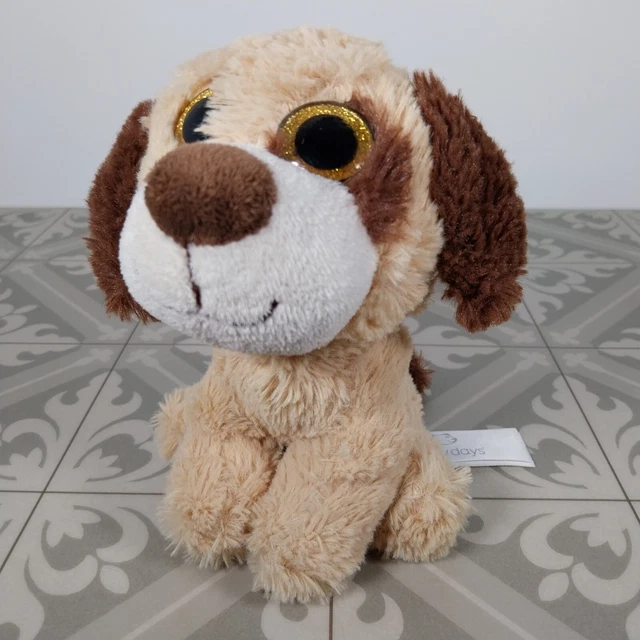 PRIMARK EARLY DAYS Puppy Dog Plush Soft Toy Gold Glitter Big Eyes £21. ...