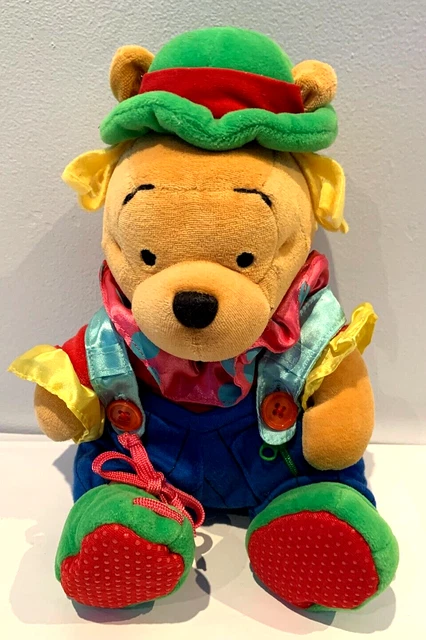 DISNEY STORE EXCLUSIVE Winnie the Pooh as a Clown Soft Toy Plush 9 ...
