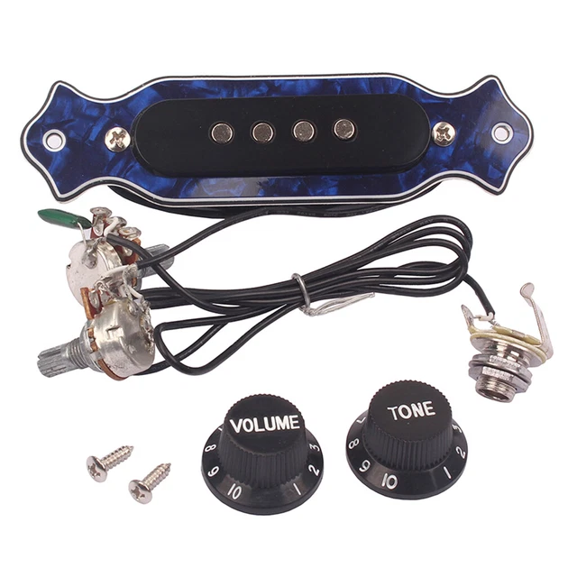 4 STRINGS GUITAR Ersatz Pickup Ton Lautstärkeregler für Box Gitarre EUR ...