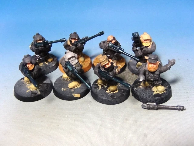 WARHAMMER 40K ROGUE Trader Imperial Guard Squats x8 Combat Squad #8 OOP ...