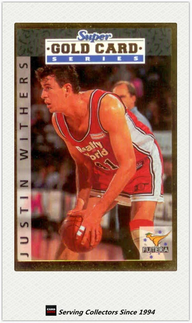 1993 FUTERA AUSTRALIA Basketball Cards NBL Super Gold #12: Justin ...