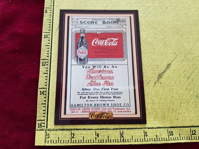 COCA COLA CARD Rare Ed. Original U.s.a.coca Cola Series 3 New Mint ...