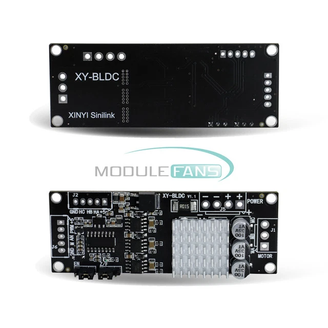 BLDC 3-PHASE BRUSHLESS DC w/ Hall Motor Control Motor Drive Board ...