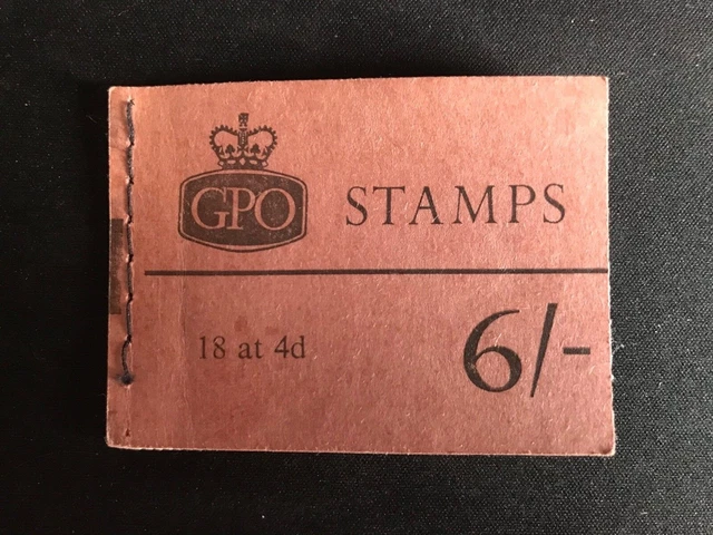 GB STAMP BOOKLETS 6/- Q25p (with phosphor bands) COMPLETE BOOKLET MNH ...
