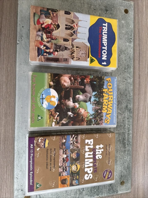 VINTAGE VHS CHILDREN’S TV Shows. Flumps, Trumpton And Fourways Farm £16 ...