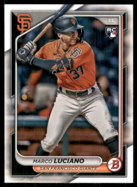 CARTA BASEBALL MARCO Luciano (RC) 2024 Bowman #18 San Francisco Giants ...