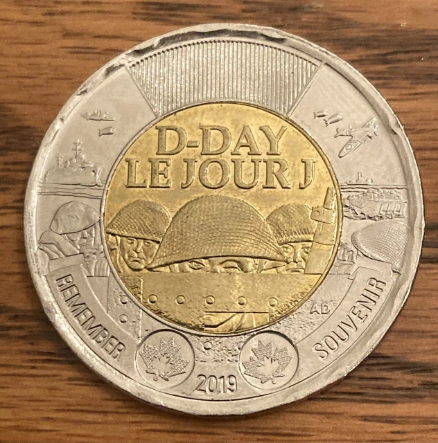 2019 D-DAY CANADA two dollar $2 toonie **75% off combined shipping** $3 ...