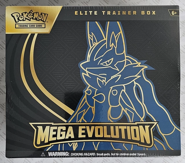 POKEMON TCG MEGA Evolution Elite Trainer Box Lucario PC ETB New NR $74. ...