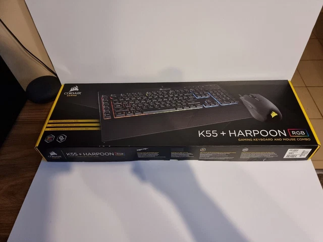 CORSAIR K55 RGB and HARPOON RGB Gaming Bundle - Mouse and Keyboard £35. ...
