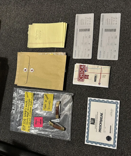 PRISON BREAK ORIGINAL Prop Screen Used Bundle Whip Bundle Season 5 £240 ...