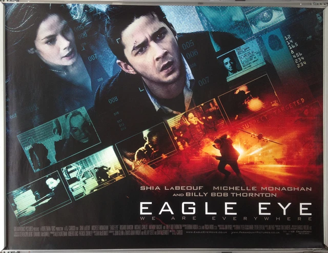 CINEMA POSTER: EAGLE EYE 2008 (Quad) Shia LaBeouf Billy Bob Thornton £9 ...