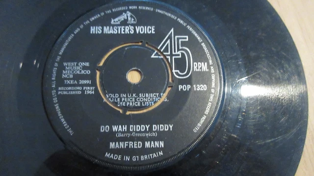 MANFRED MANN DO Wah Diddy Diddy 7" 1964 **VG** EUR 1,40 - PicClick FR