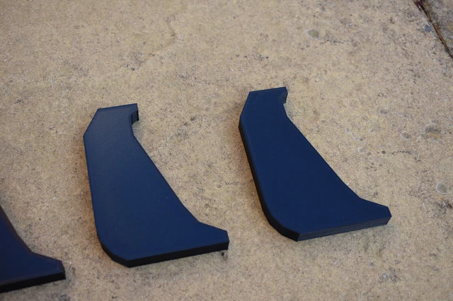 &FITS& FORD FIESTA Mk6 ST150 Rear Bumper Diffuser Fins/Fiesta Zetec S ...